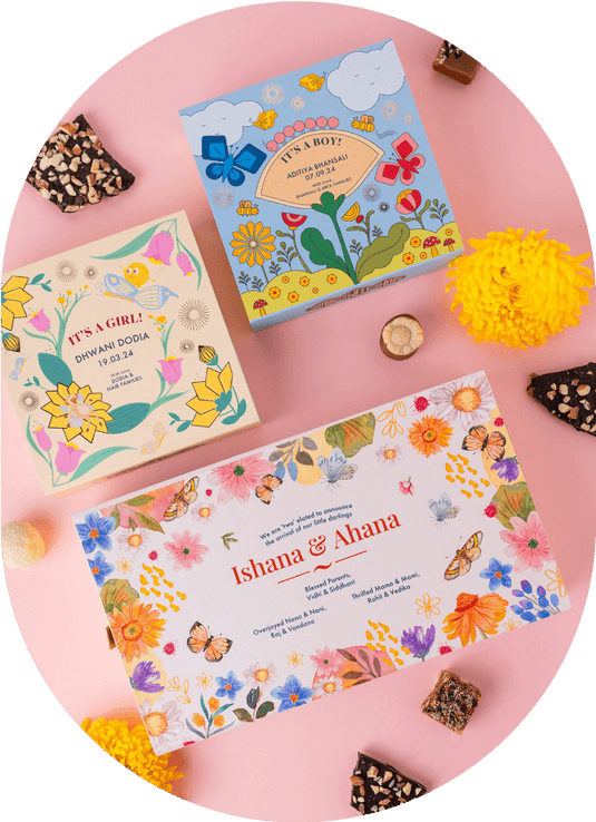 Baby Birth Announcement Hampers | Best Baby Birth Favours (Chocolate ...