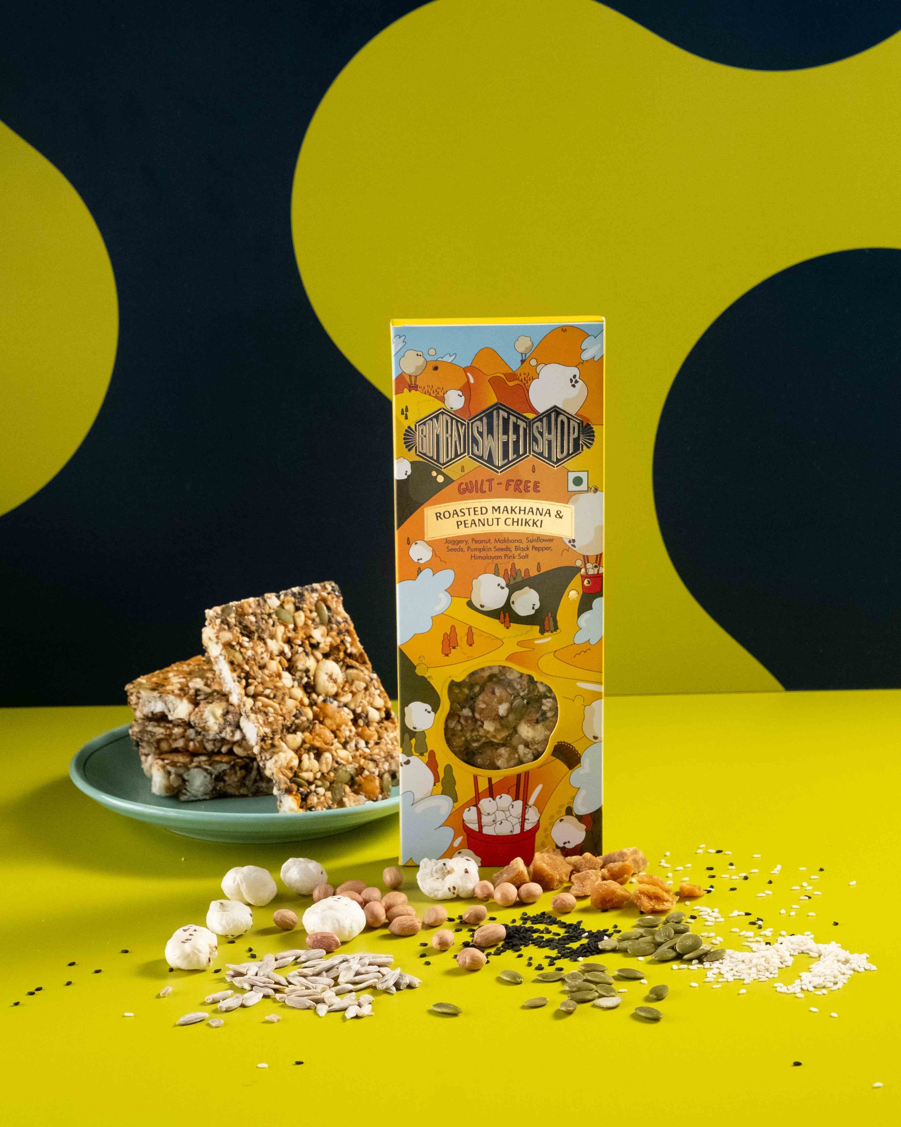 Roasted Makhana & Peanut Chikki – Bombay Sweet Shop